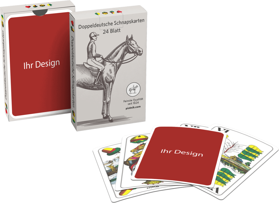 Doppeldeutsche Spielkarten selbst gestalten • 100% Original